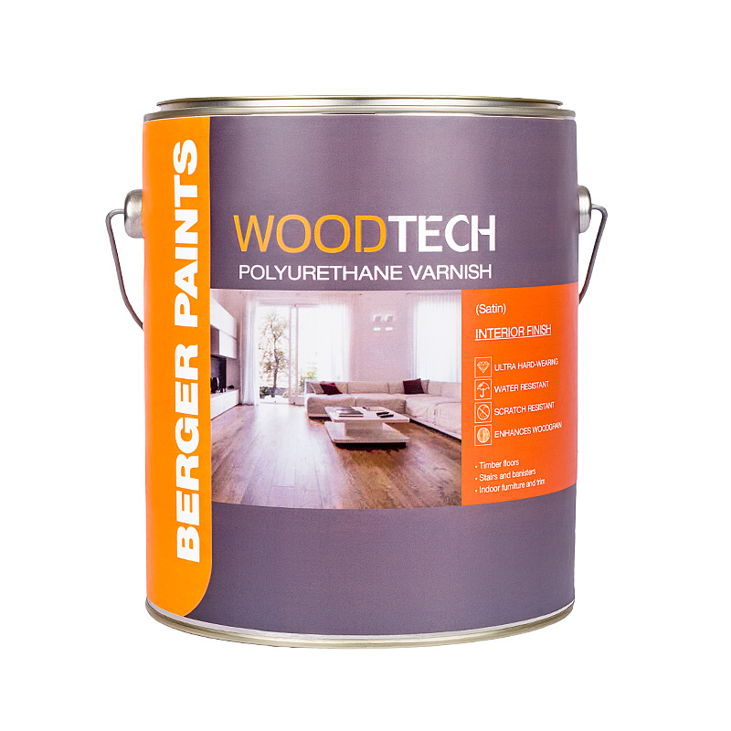 Berger Woodtech Polyurethane Satin Varnish - The Colour Shop Barbados