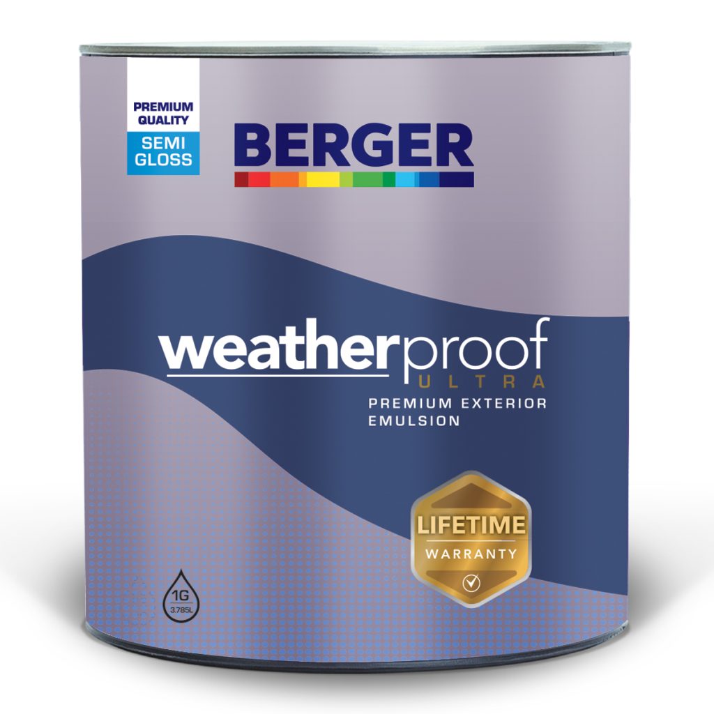Berger Weatherproof Ultra Semi Gloss - The Colour Shop Grenada